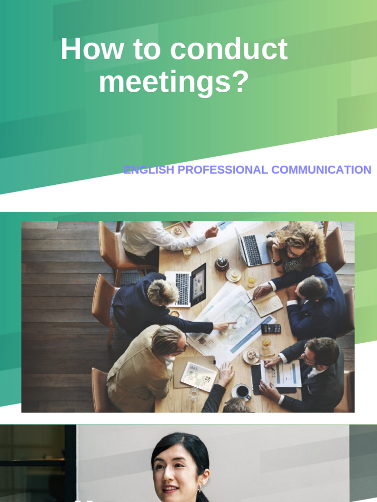 How To Conduct Meeting | PDF