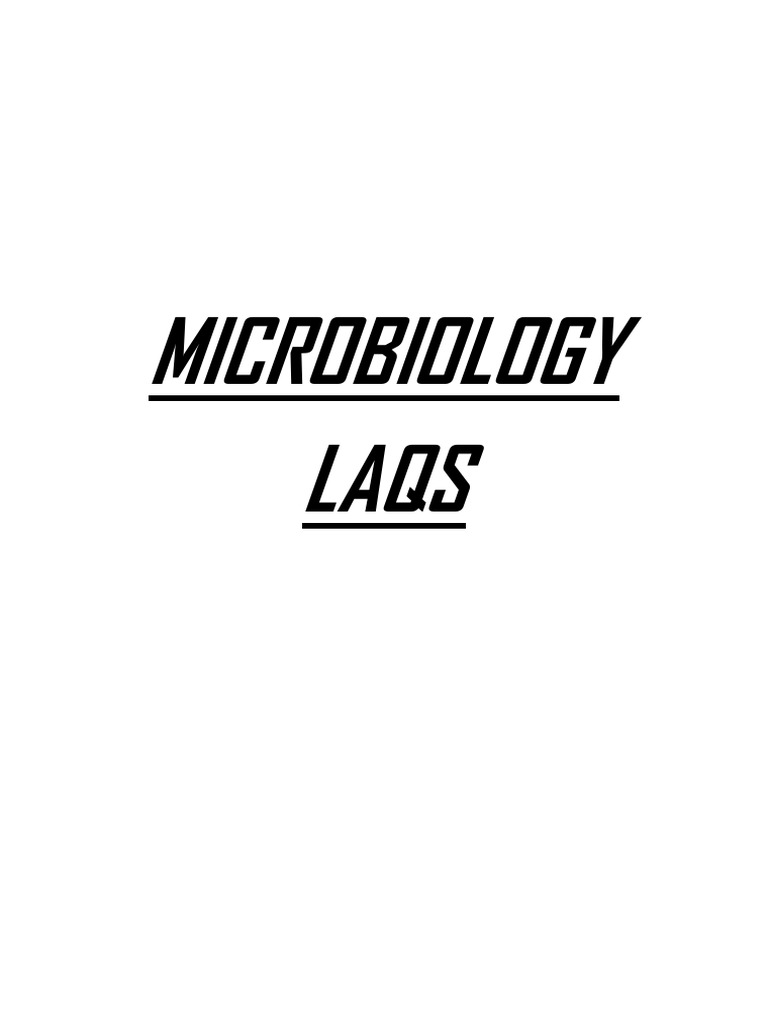 Microbiology Laqs | PDF