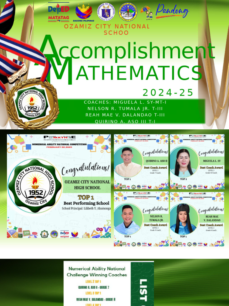 STE Math Achievements 2024-2025 | PDF