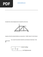 TOS CM - 9 - Virtual Work Method | PDF | Truss | Force