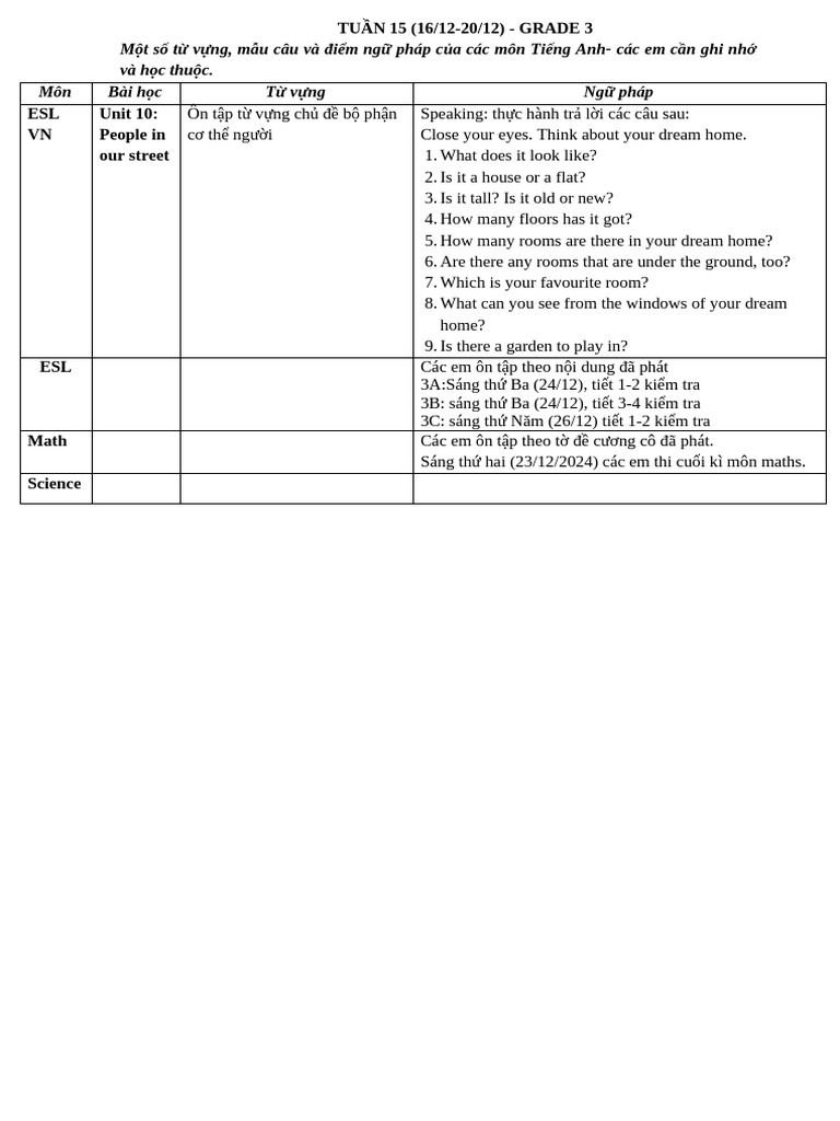 Tuan 15-Grade 3 | PDF