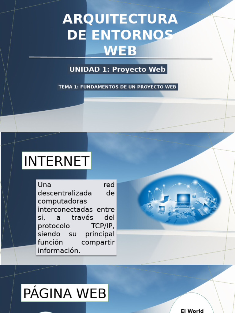 AEW - TEMA 1 y 2 | PDF | Red mundial | Internet y web