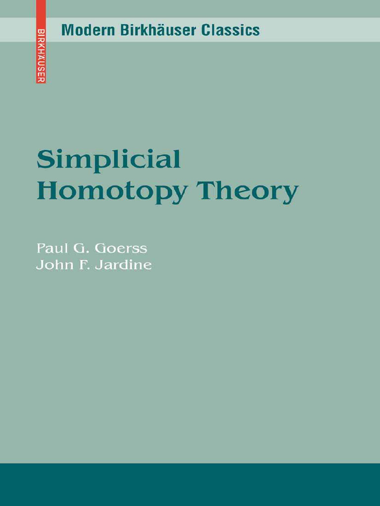 Simplicial Homotopy Theory Overview | PDF | Algebraic Topology ...