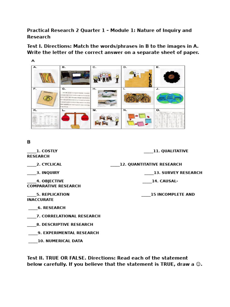 Practical Research 2 Quarter 1 Module 1 | PDF | Quantitative Research ...