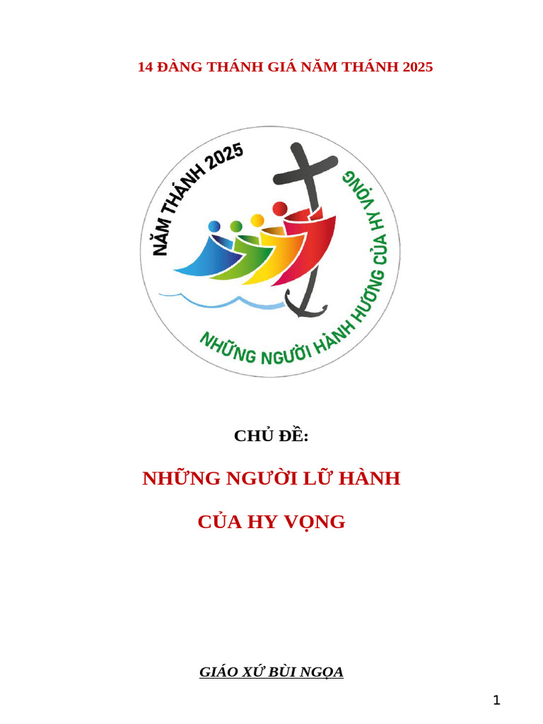 Suy Niem 14 Chang Dang Thanh Gia Nam Thanh 2025 Nhung Nguoi Hanh Huong Cua Hy Vong | PDF