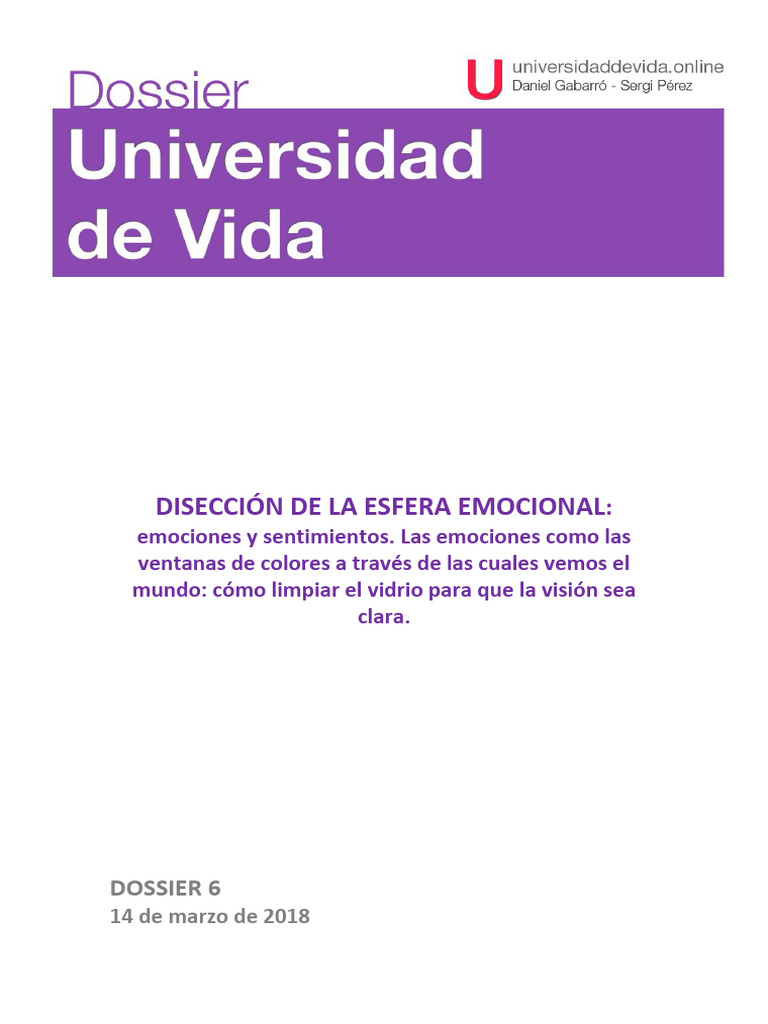 Esfera Emocional: Comprensión y Clasificación | PDF | Las emociones ...