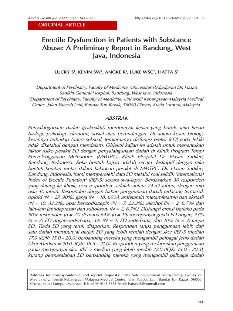 Woon Et Al. 2022 | PDF | Sexual Dysfunction | Libido