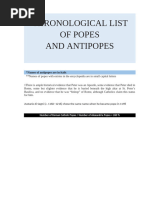 List of Popes from Peter to Francis | PDF | Catholic Church | Vatican City