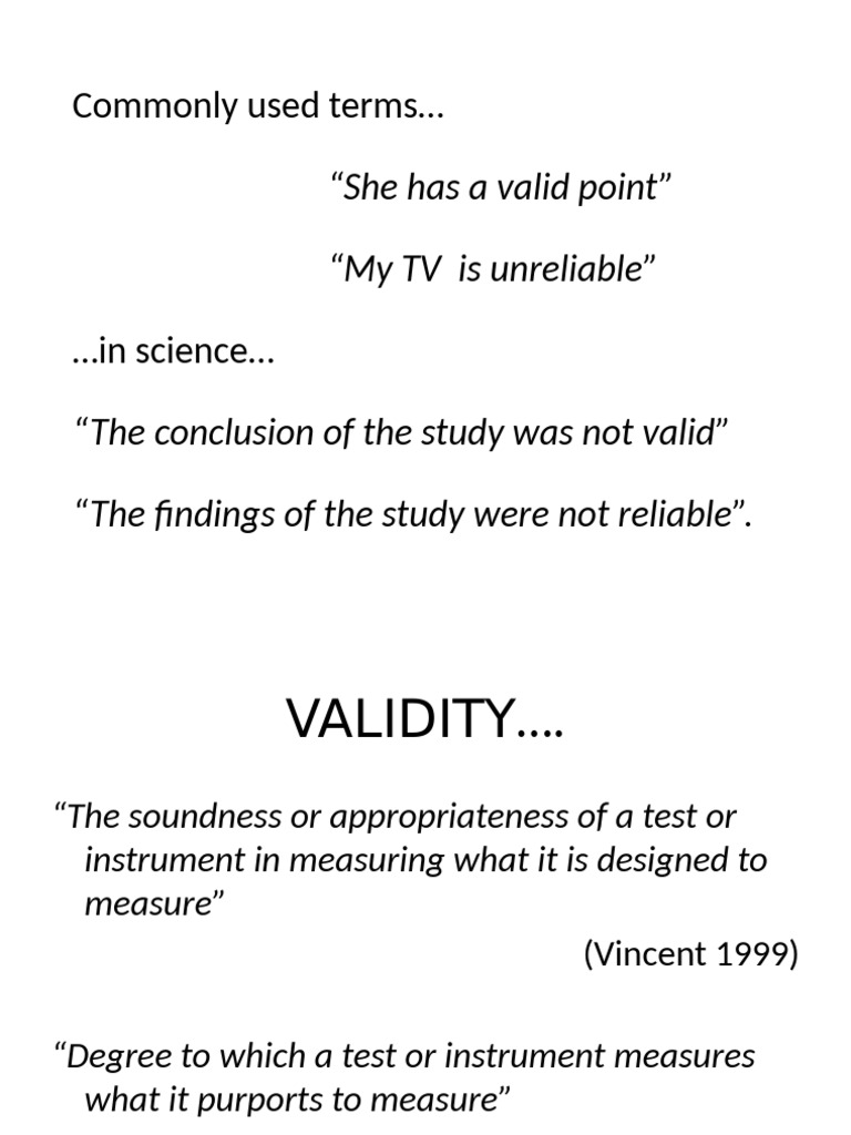 Reliability & Validity | PDF | Validity (Statistics) | Psychometrics