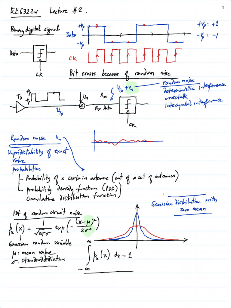 2 - Bit Errors Due To Noise and Jitter Q Function | PDF