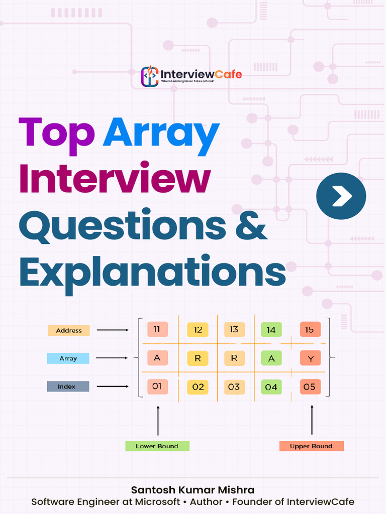Top Array Interview Questions & Explanations | PDF | Algorithms And Data Structures | Applied ...