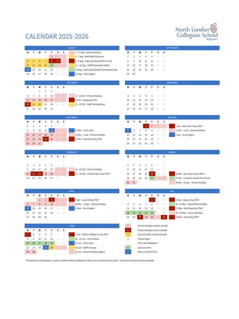 HKIS School Calendar 2025-26 | PDF | Public Holiday | Entertainment Events