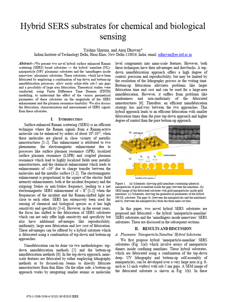 Hybrid SERS Substrates For Chemical and Biological. Sensing | PDF ...