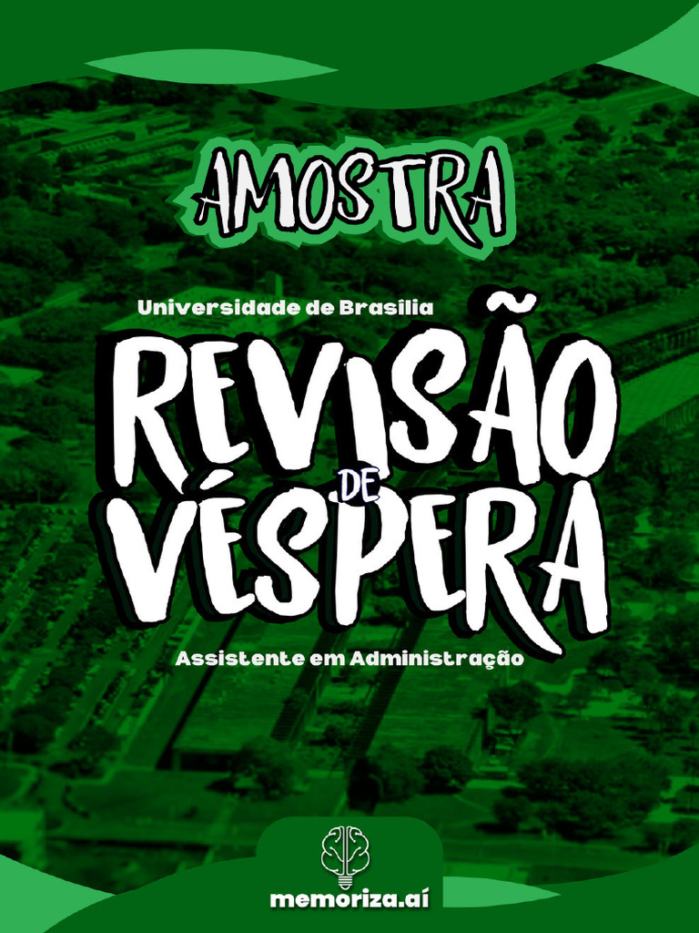 Amostra Revisao de Vespera UNB Memorizaai | PDF | Estresse (Linguística ...