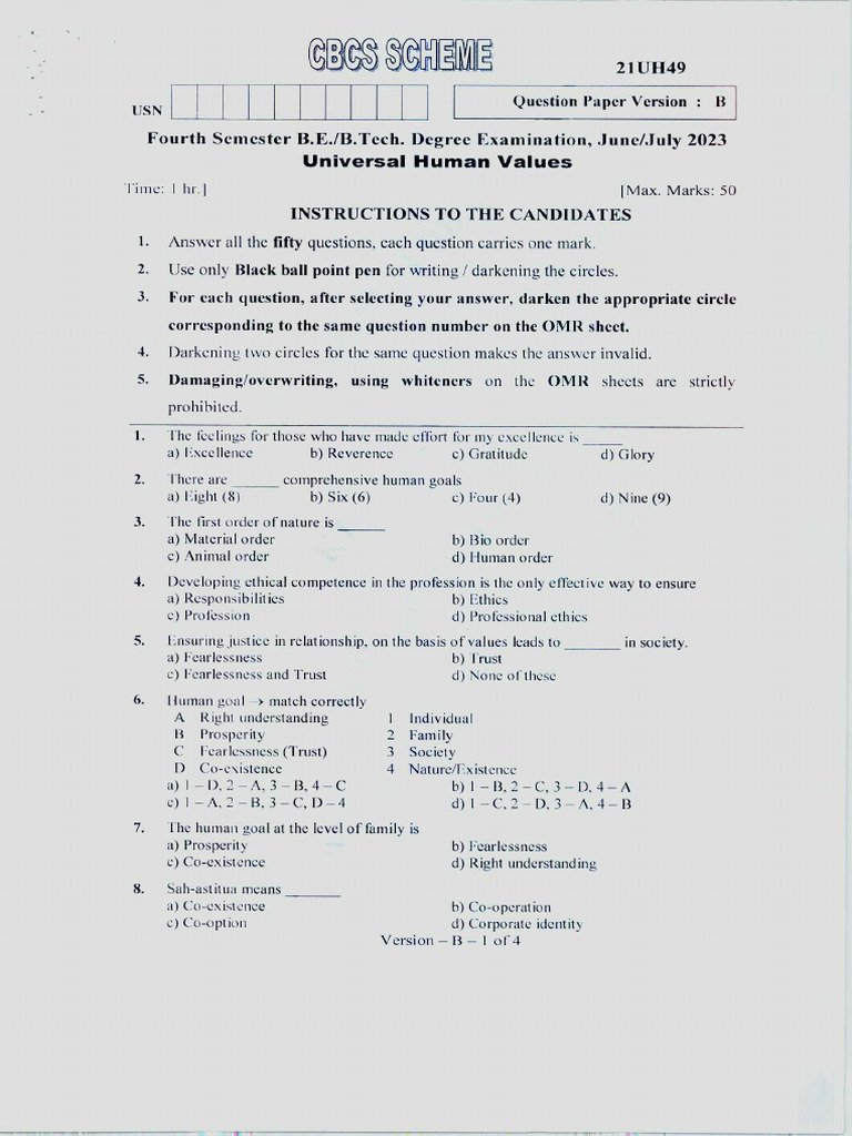 Vtu QP | PDF