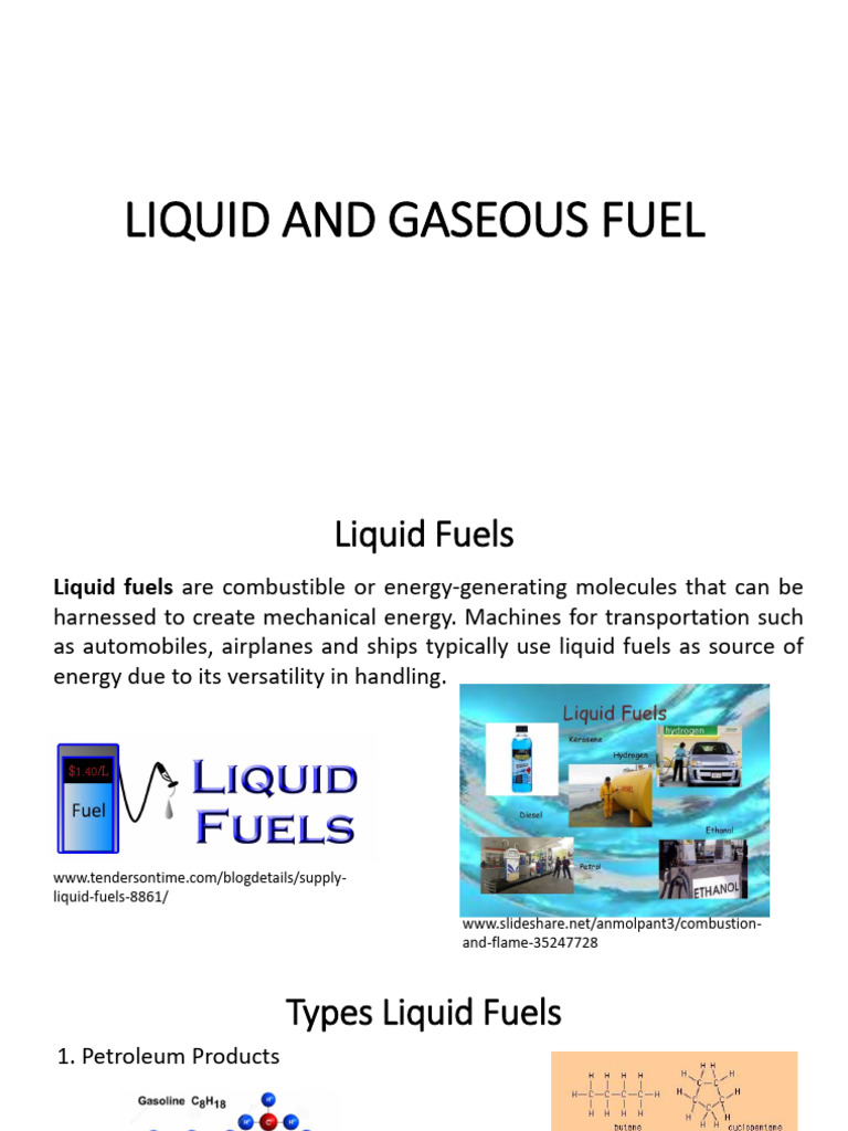 5 - Liquid and Gaseous Fuels | PDF | Combustion | Fuels
