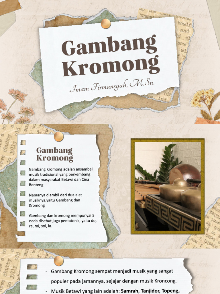 Presentasi Gambang Kromong Ok | PDF