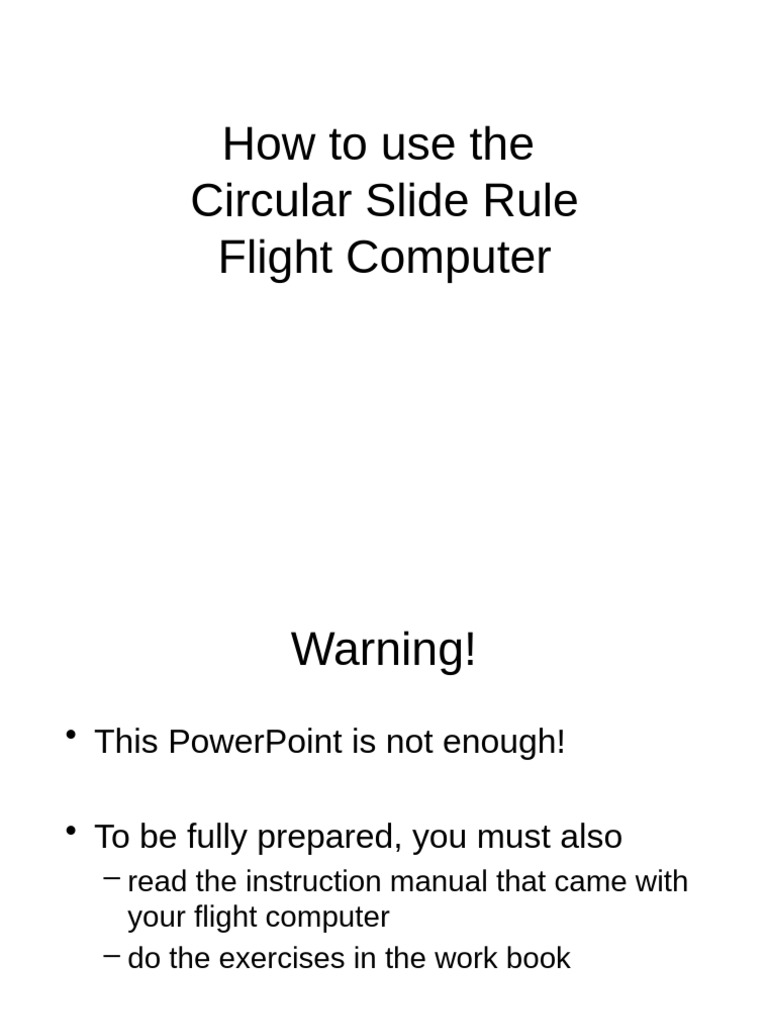 08-How To Use The CR5 - Calculator Side | PDF | Airspeed | Gallon