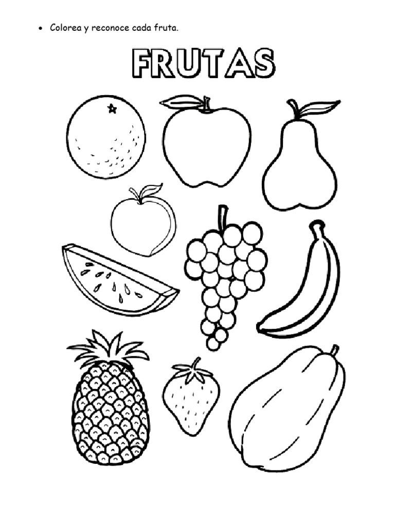 Actividades de Frutas para Ninos | PDF