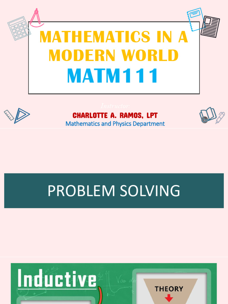LECTURE 4 Problem-Solving | PDF | Inductive Reasoning | Deductive Reasoning