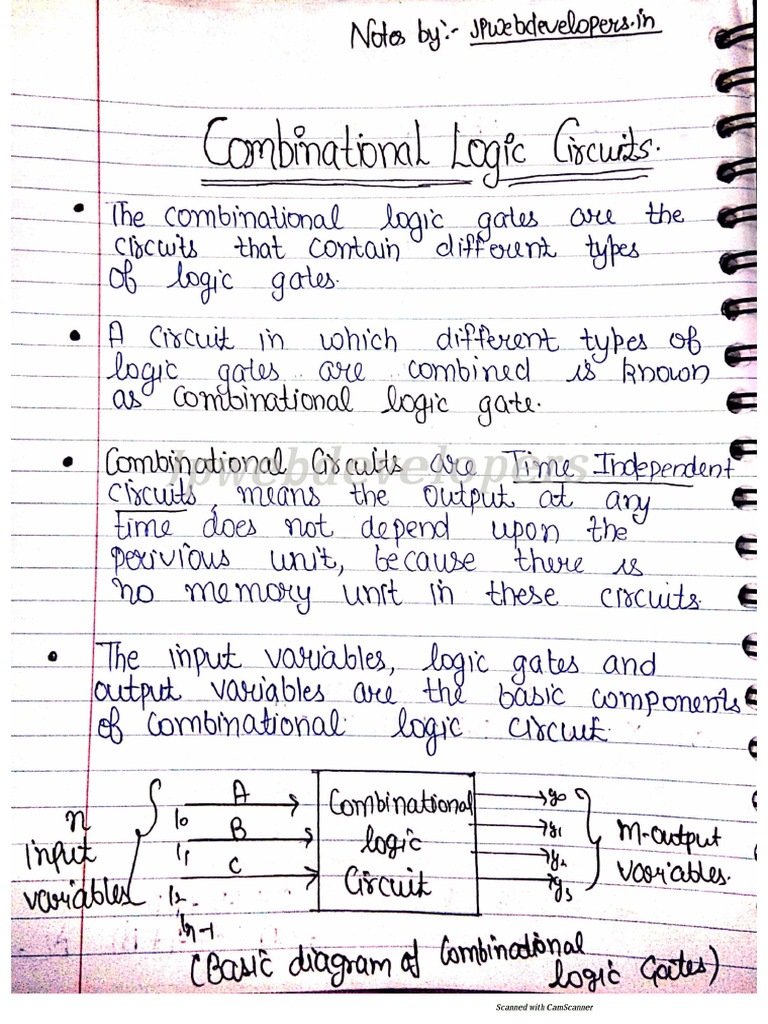 Combinational Logic Circuits | PDF