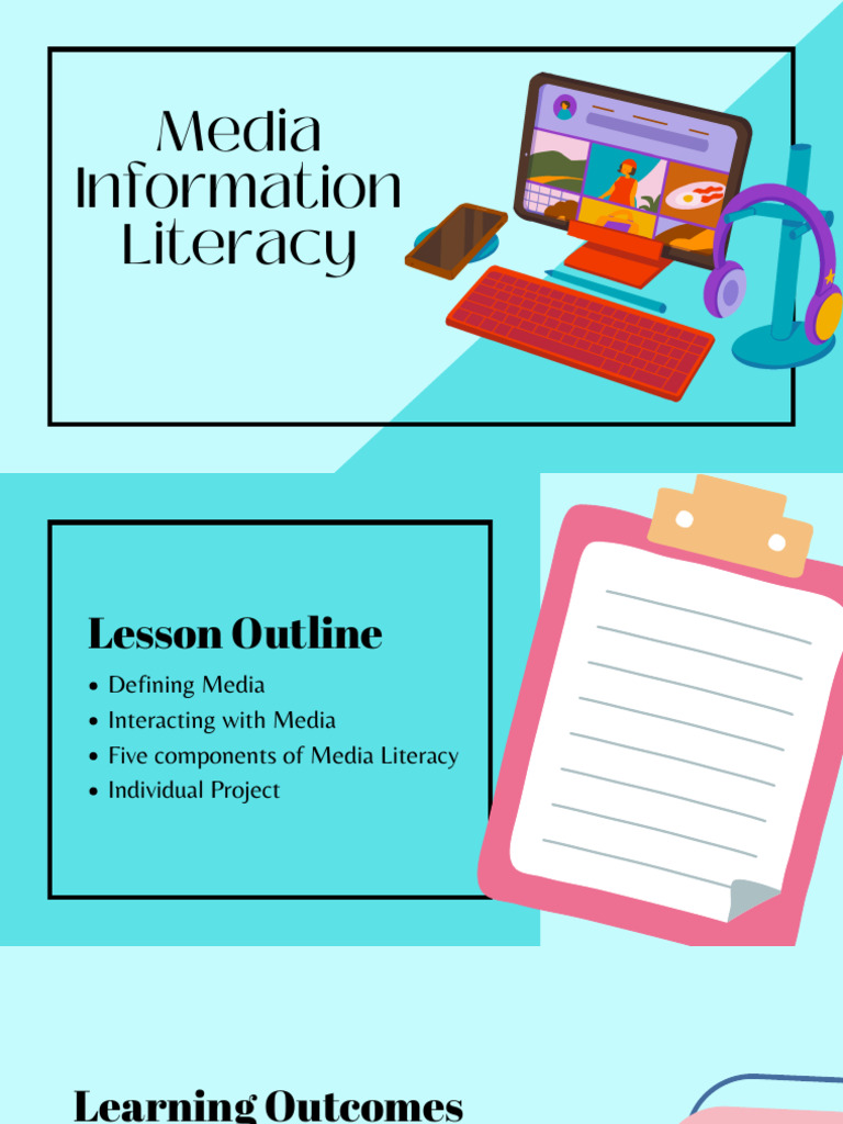 Media Literacy Education Presentation in Colorful Illustrative Styl ...
