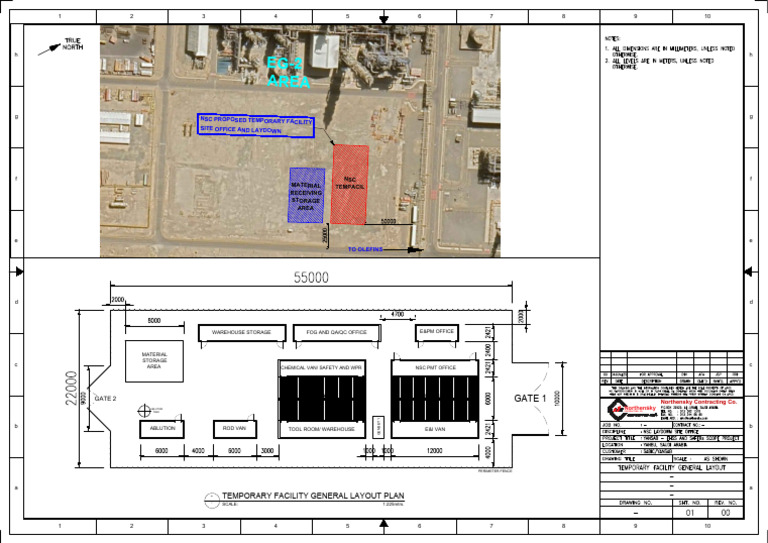 Temporary Facilities General Layout - Sabic-Yansab - 4jun25 | PDF