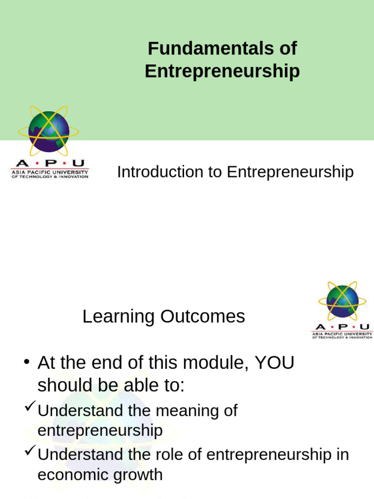 Role of Entrepreneurship in Growth | PDF | Entrepreneurship | Economies