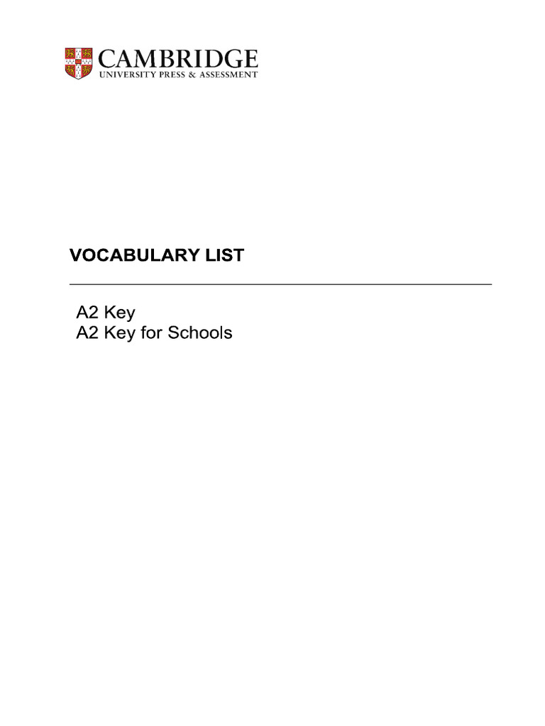 Ket Word List 2020 | PDF