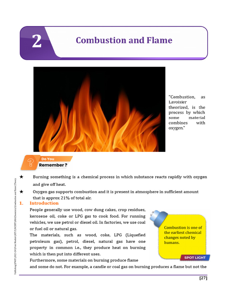 Combustion and Flame Theory | PDF | Combustion | Fuels