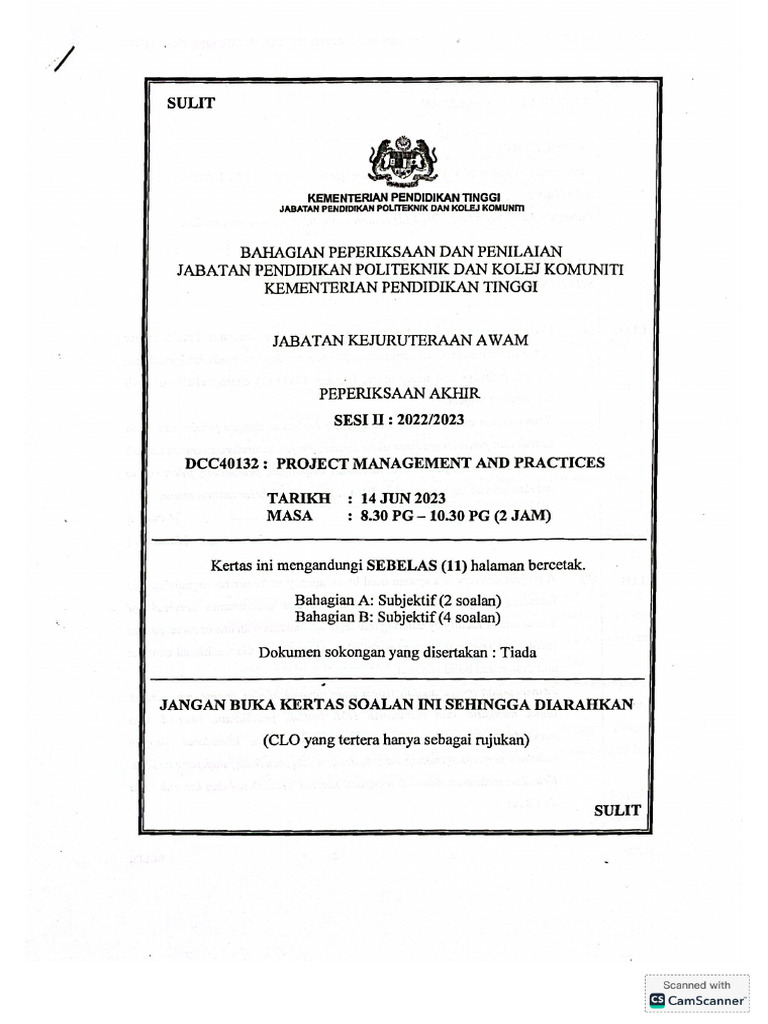 Soalan Final Exam | PDF