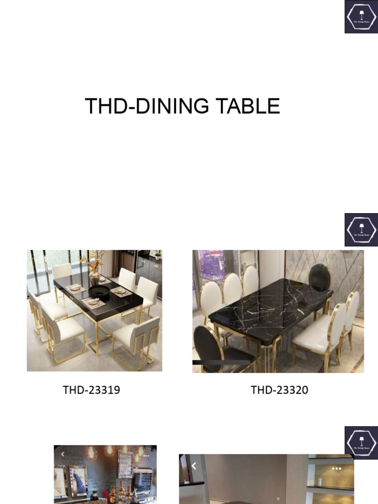 Thd-Iron and Steel Furniture (Dinings & Console Tables) | PDF