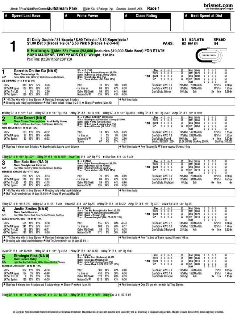 GPX 0607 y | PDF | Horse Racing | Thoroughbred Horses