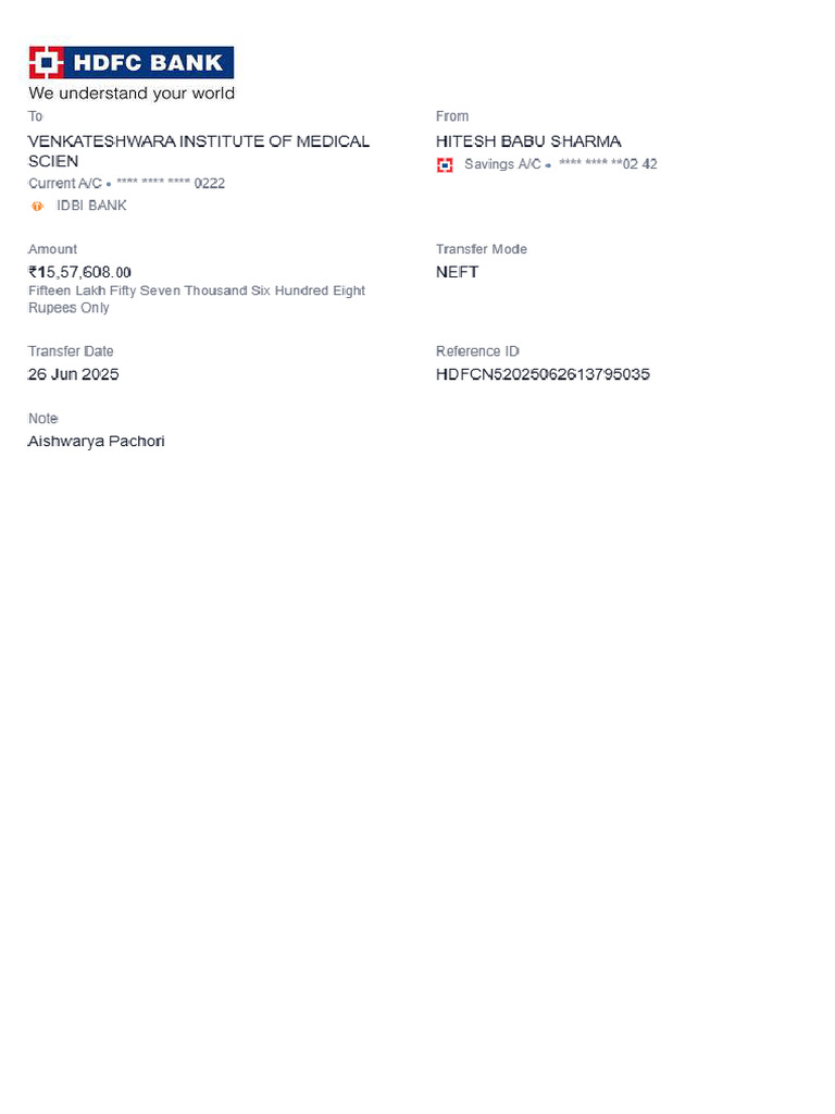 Fees Neft | PDF