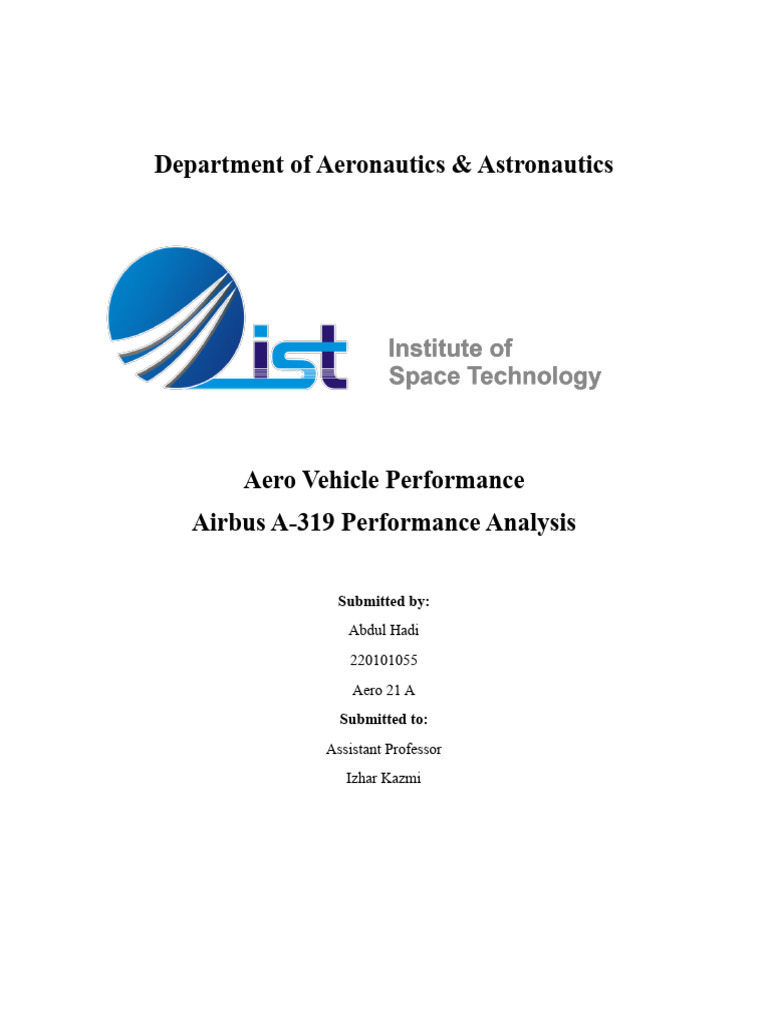 A319 Performance Analysis | PDF