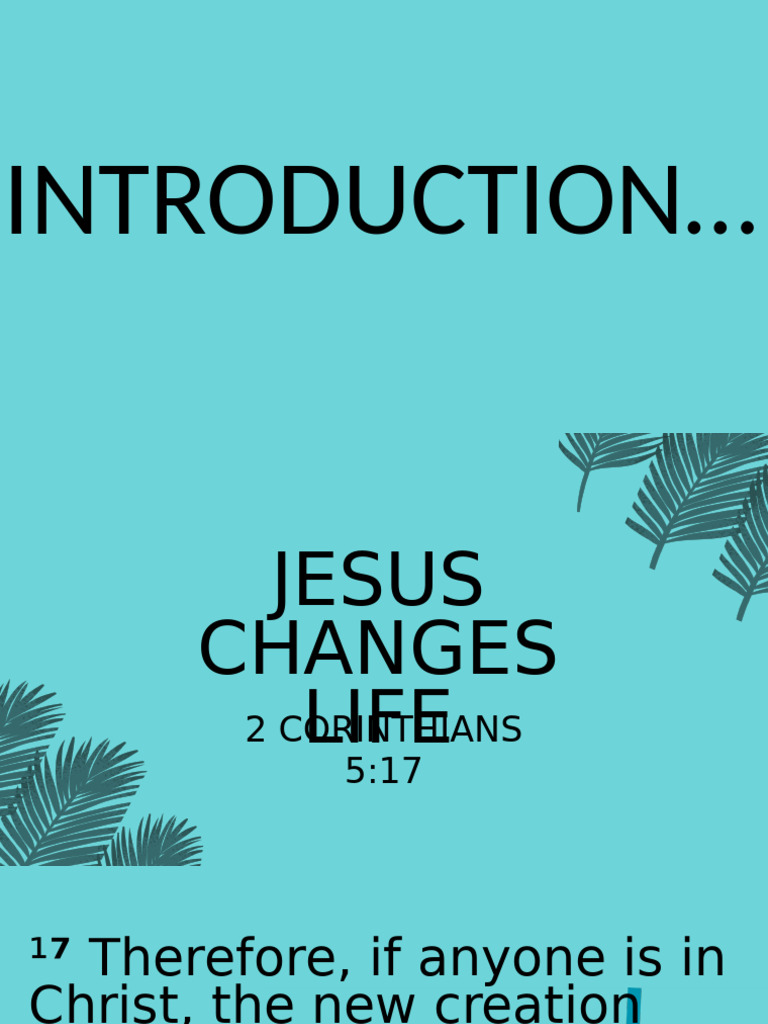 Jesus Changes Life - 20241221 - 191629 - 0000 | PDF