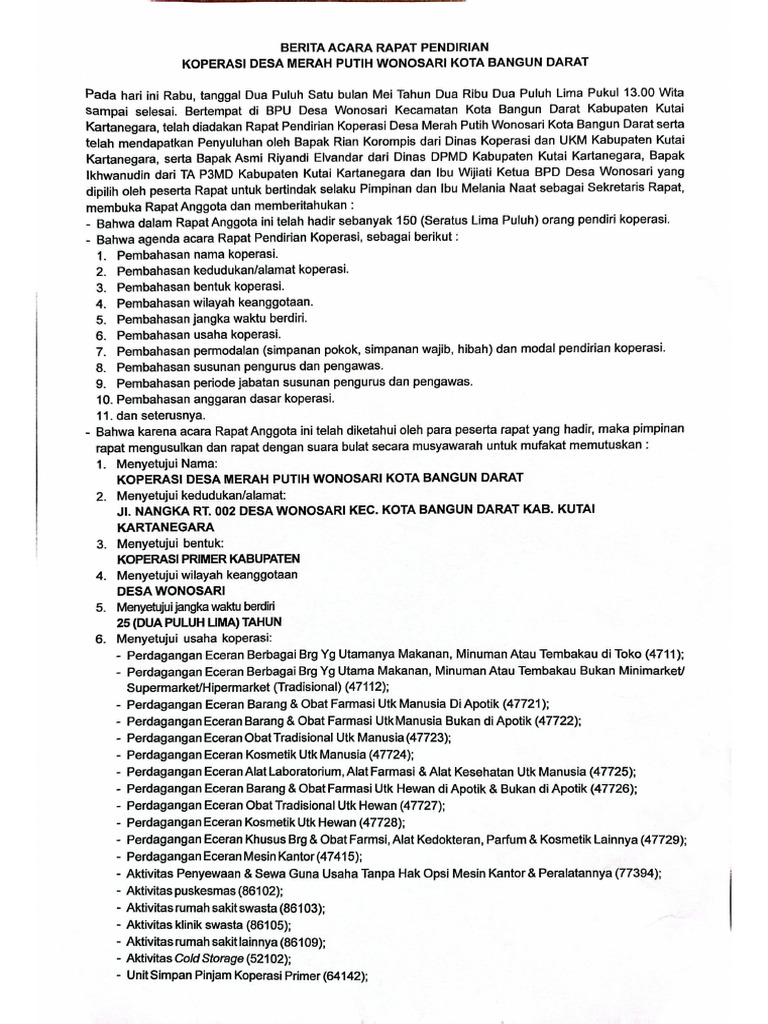 Ba Rapat Pendirian | PDF