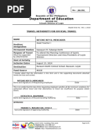 DepEd Travel Authority Form Template | PDF | Government