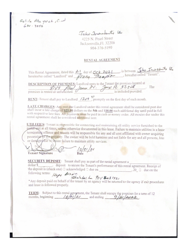 Proof of Residency | PDF