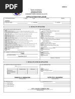 CS Form No. 6 Revised 2020 Application For Leave | PDF