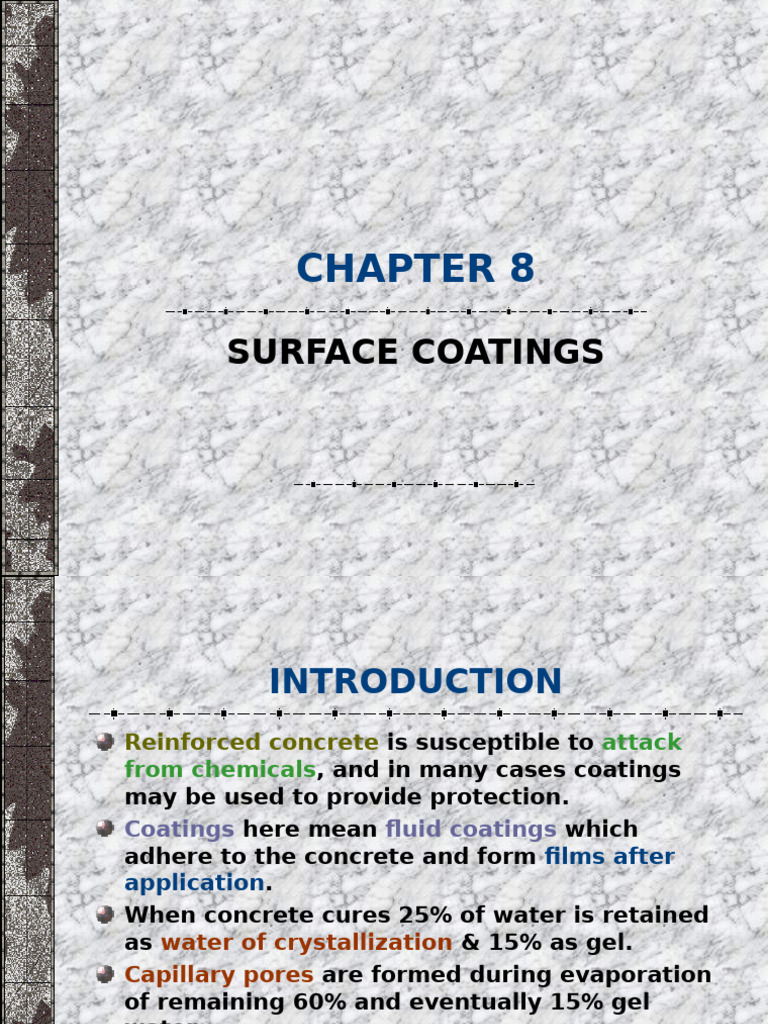 10 - Surface Coatings | PDF | Paint | Concrete