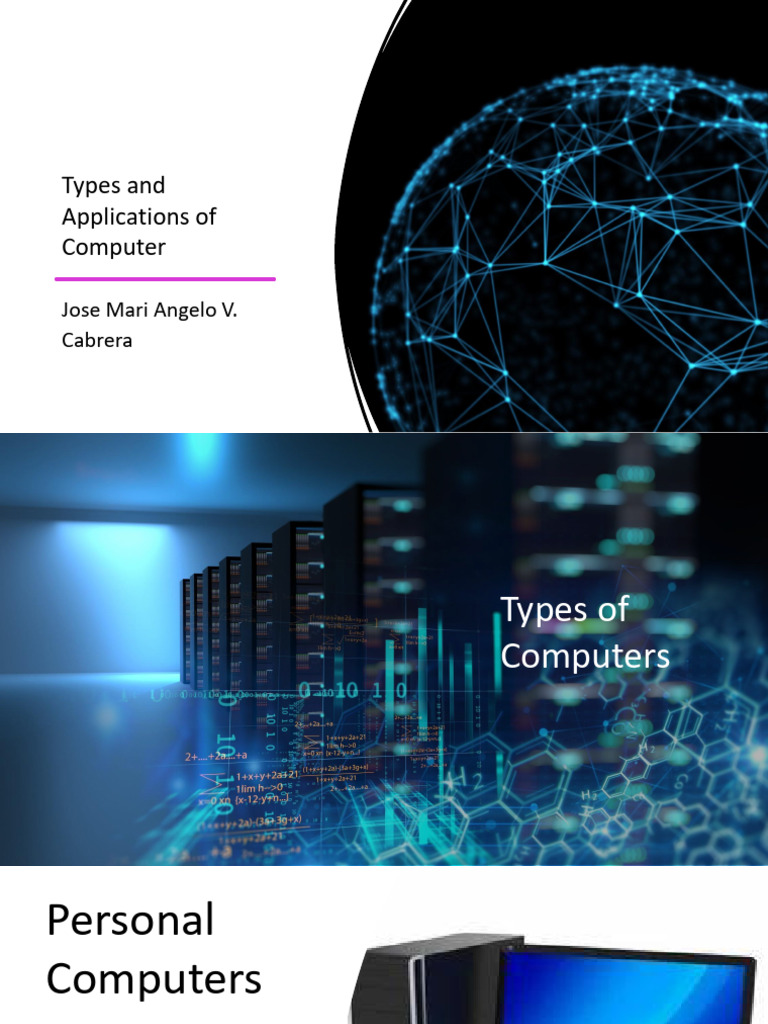 Types and Uses of Computers Explained | PDF | Supercomputer | Banks