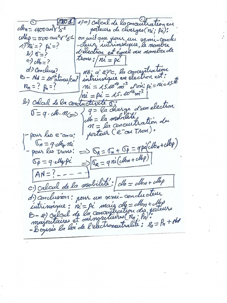 Exo 1 l2 Physique | PDF