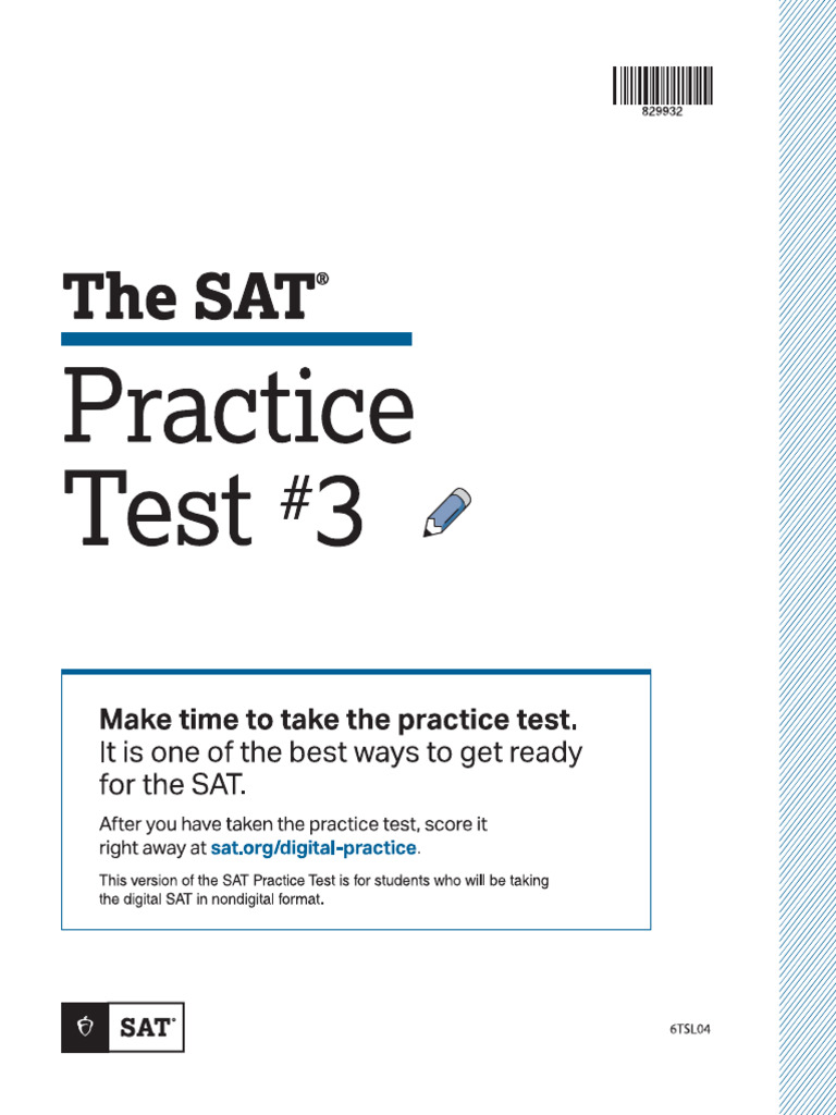 Sat Practice Test 3 Digital | PDF