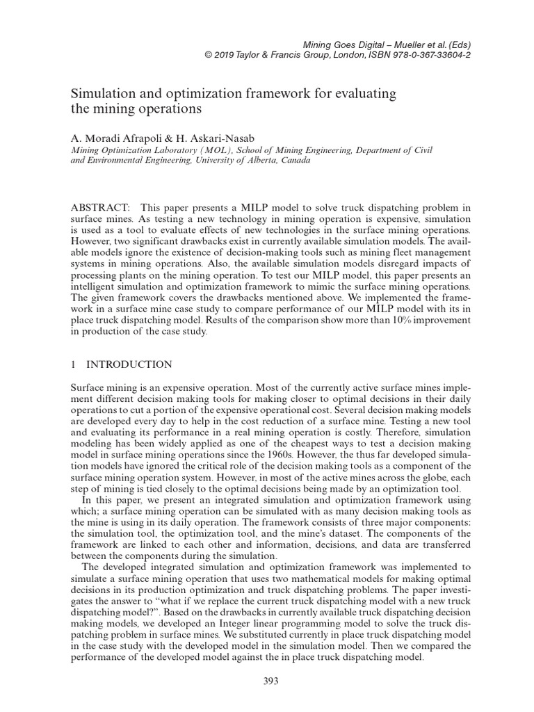Simulation and Optimization Framework For Evaluati | PDF | Simulation | Mathematical Optimization