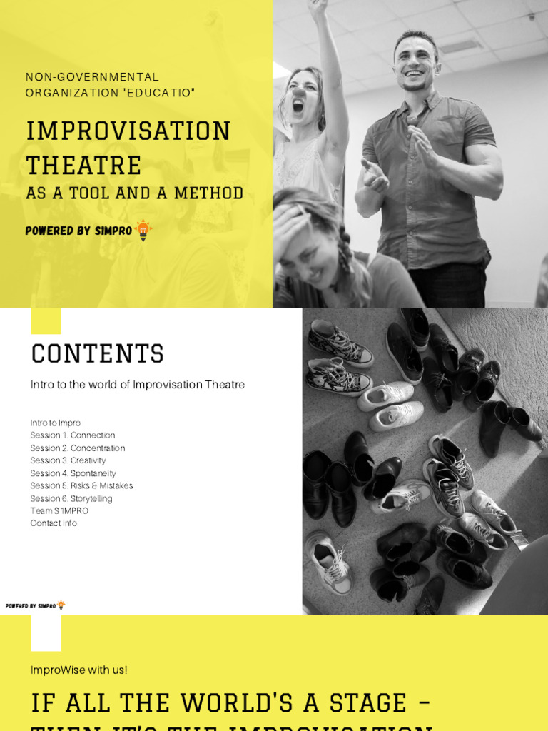 Improvisation Theatre for Personal Growth | PDF | Improvisation ...
