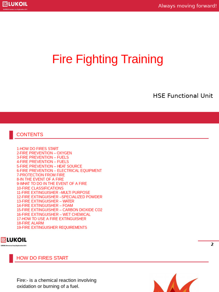 Comprehensive Fire Safety Training Guide | PDF | Fires | Combustion