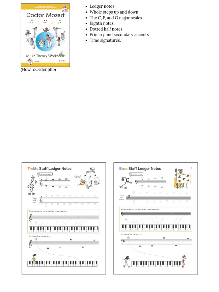 Look Inside Doctor Mozart Music Theory Workbooks | PDF | Scale (Music ...