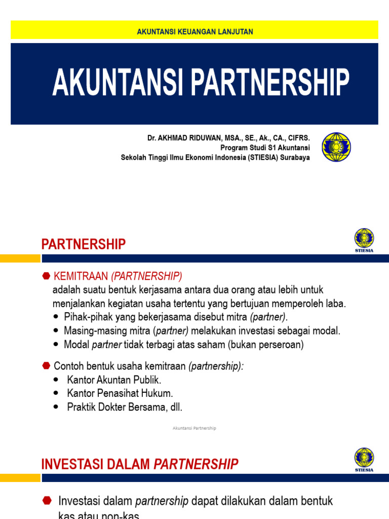 Contoh Laporan Keuangan Partnership | PDF