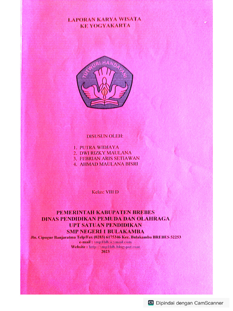 Contoh Laporan Widya Wisata | PDF